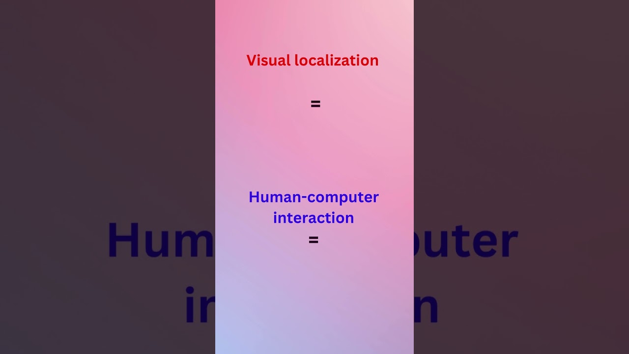 Visual localization