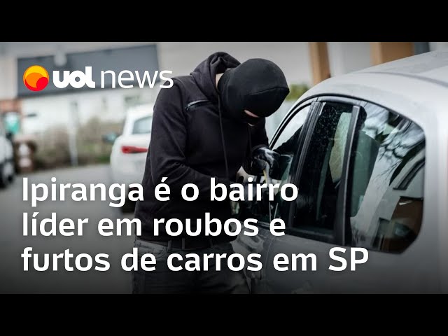 Veja os bairros e cidades da Grande SP líderes em roubos e furtos de carros
