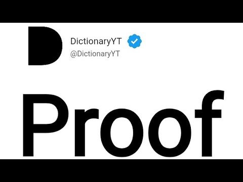 Proof Meaning in English