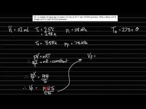 Ideal Gas Questions - Q1
