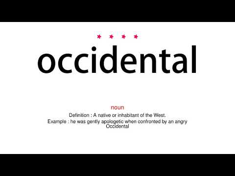How to pronounce occidental - Vocab Today