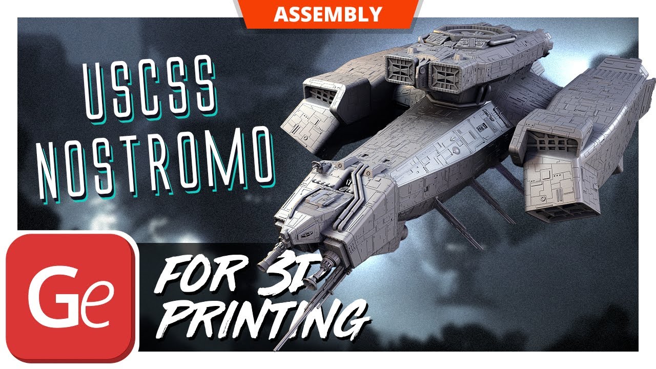 USCSS Nostromo 3D Printing Model | Assembly by Gambody