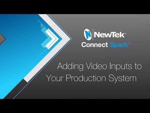Adding Video Inputs to Your Production System with NewTek Connect Spark