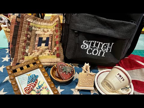 Stitch Con 2025 Weekend A Recap Antiquing, Haul, friends and fun!! Flosstube #58