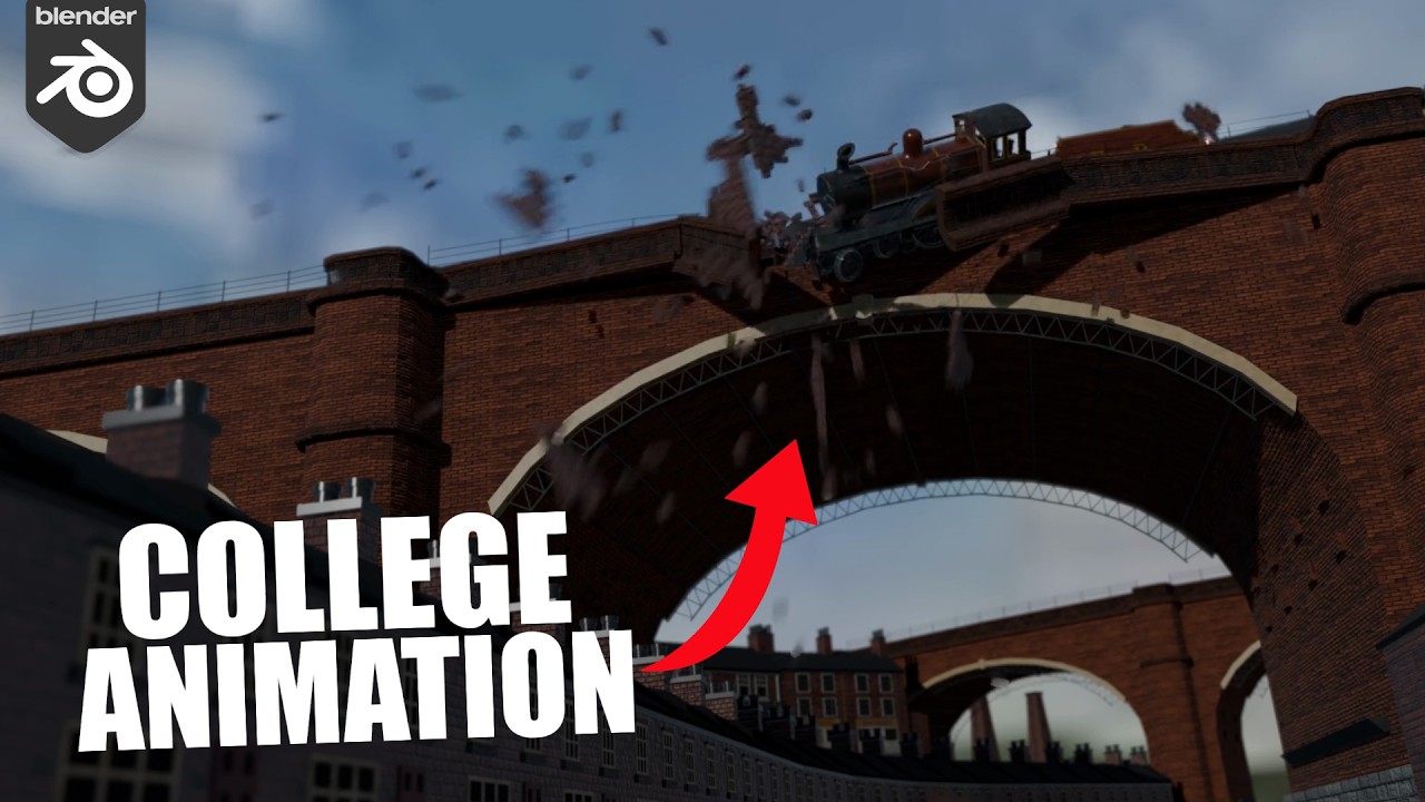I MADE THIS TRAIN ANIMATION FOR COLLEGE!?