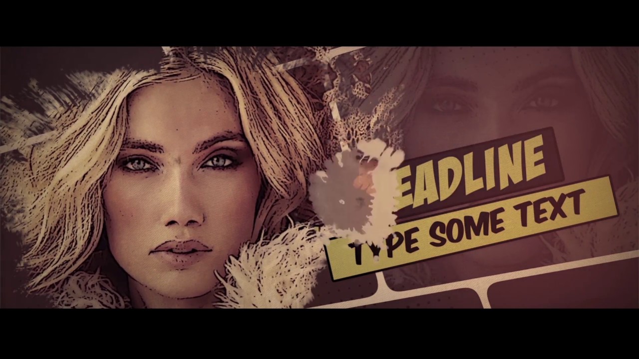 Comic Cinematic Slideshow| After Effects project | Videohive template