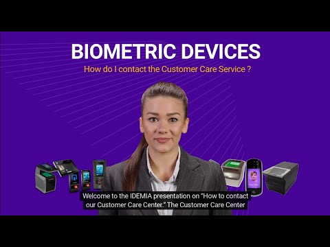 How to contact IDEMIA Biometric Devices Customer Care Center presentation