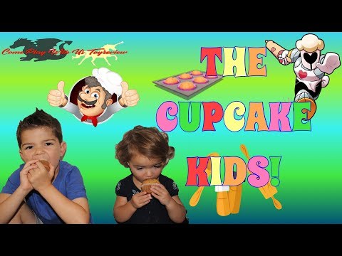The Cupcake Kids! Muffin Man Nursery Rhymes, Learning to Bake and Eating Goodies!
