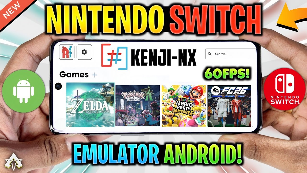 NEW 🔥 Nintendo Switch Emulator For Android: Kenji-NX 2.5 Setup & Gameplay! Low-End Devices Support!