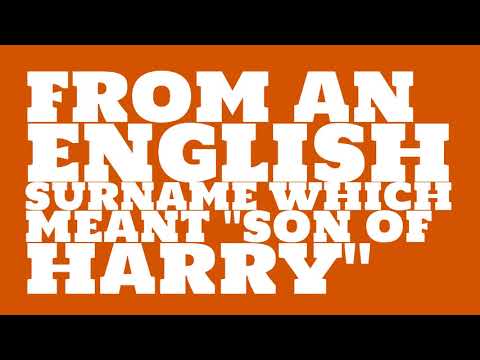 What is the origin of the name Harrison?