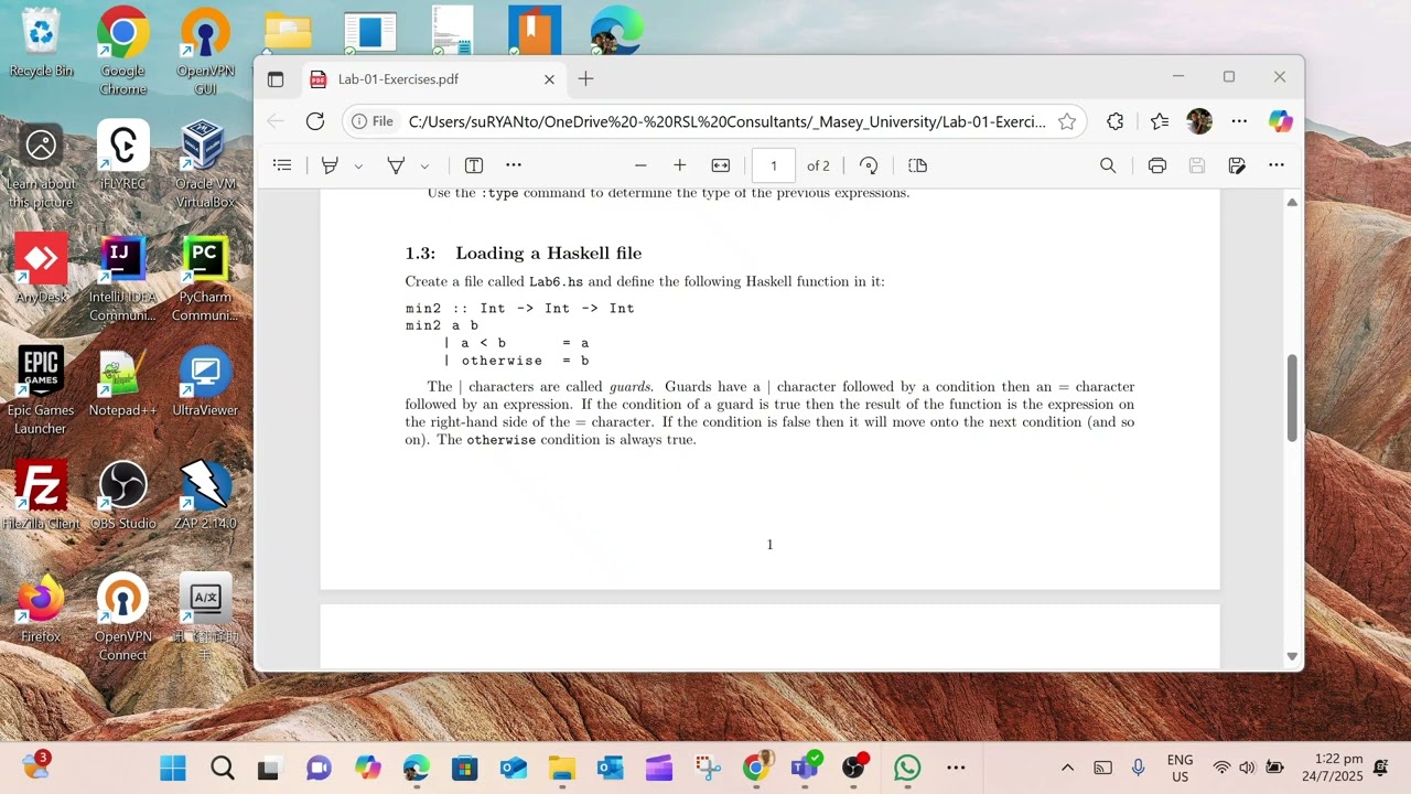 Programming Language Paradigm   Lab 01