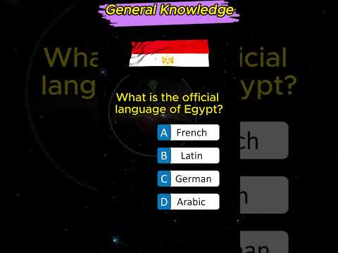 What is the official language of Egypt | GK Quiz | #quizchallenge #quizshorts #quize
