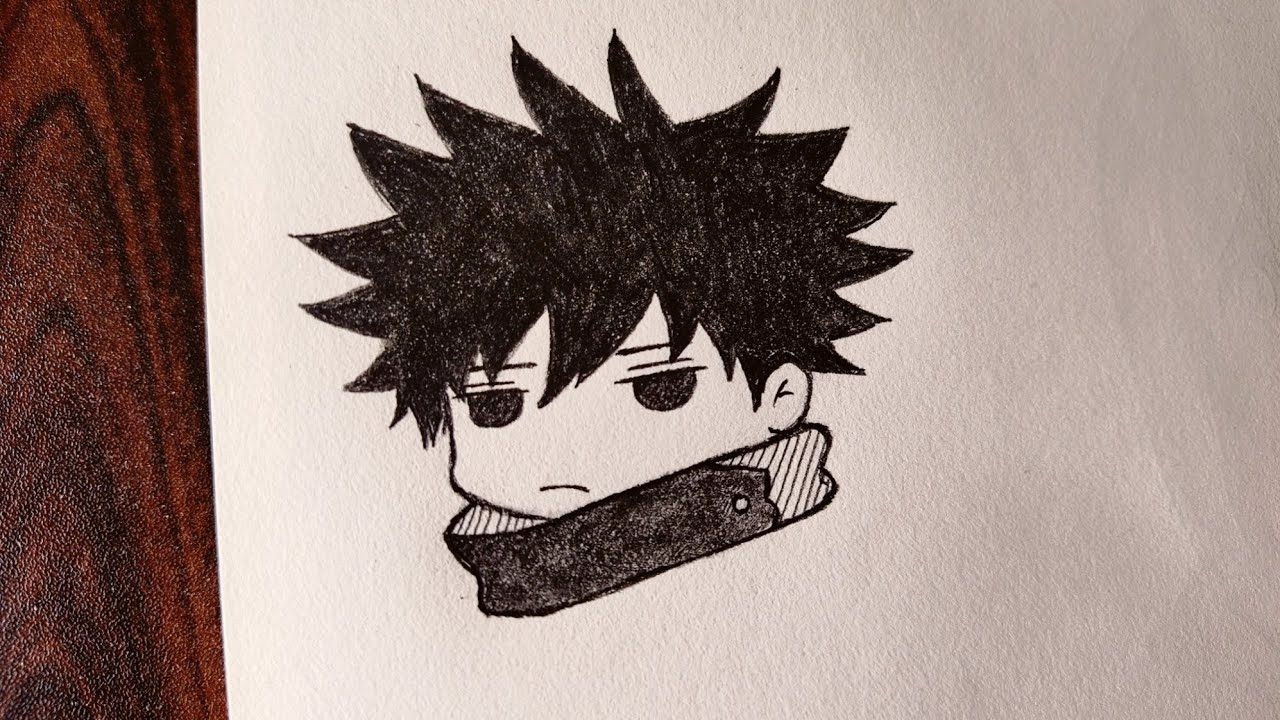 How to draw fushiguro chibi | Easy way to draw cute anime character step by step | jujutsu kaisen