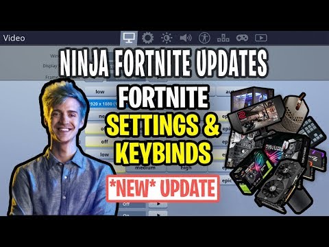 Ninja Fortnite Settings, Keybinds, Sensitivity, Gear and Setup 10.14.2019 Update