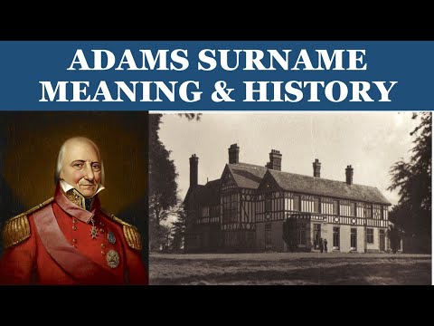 Adams Surname History