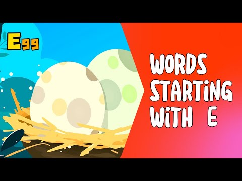Buddy and Max explore words starting with E