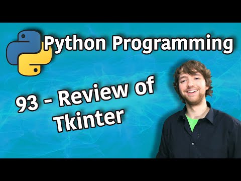 Learn Python Programming 93 Review of Tkinter - Mind Luster