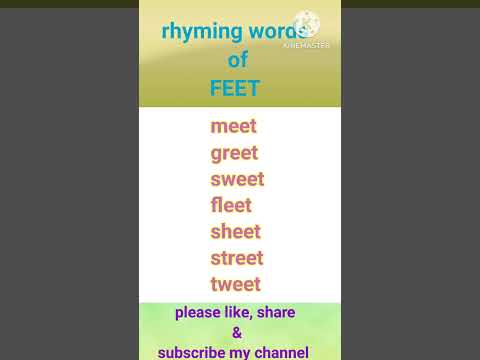 rhyming words#rhymingwords of feet #shorts #english #splendidbrains