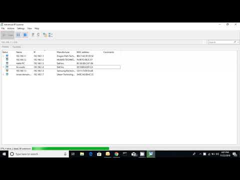 Check how many IP addresses are active in your network.