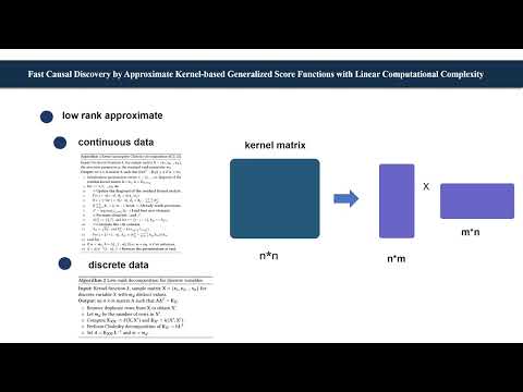KDD 2025 - Fast Causal Discovery by Approximate Kernel-based Generalized Score Functions