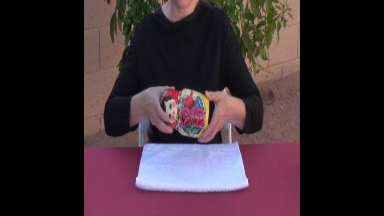 How to open large nesting doll