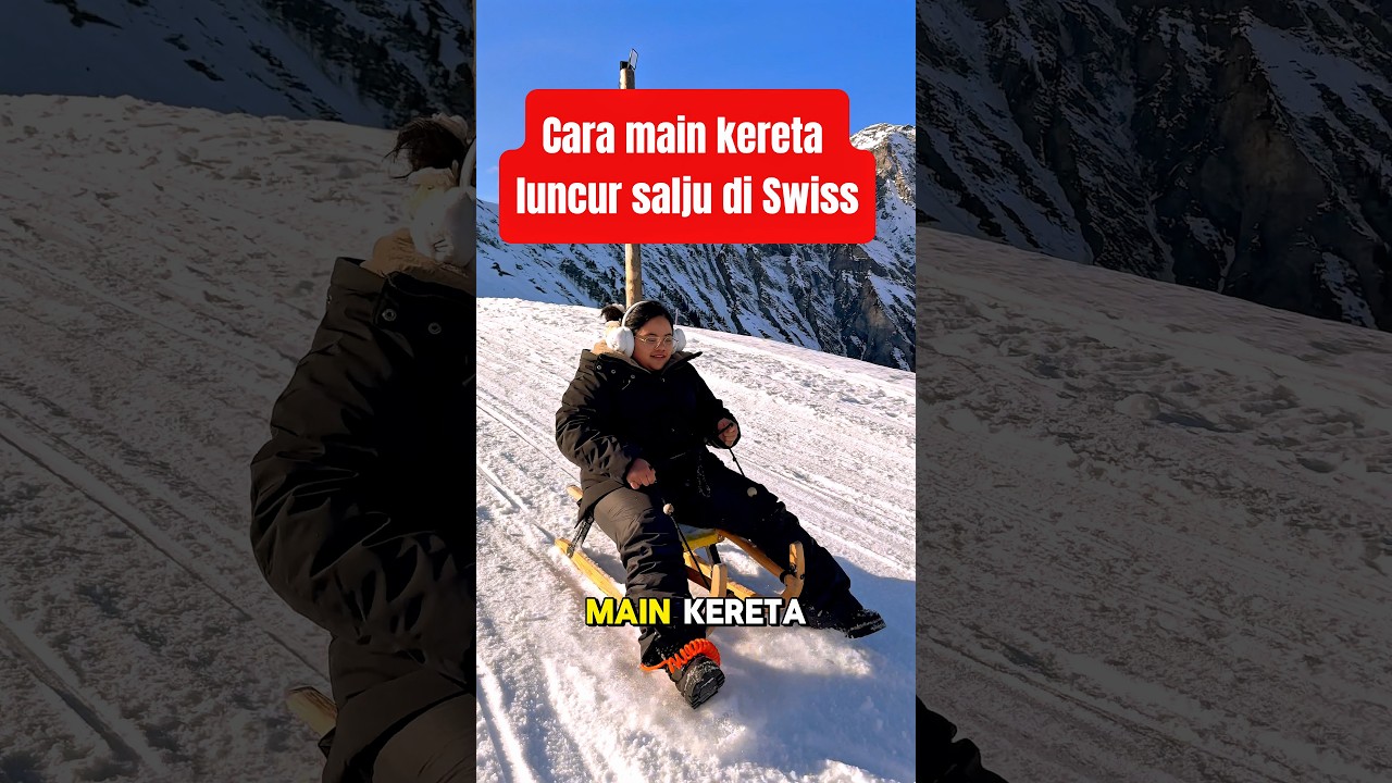Many people ask how to go snow sledding in Switzerland ❄️