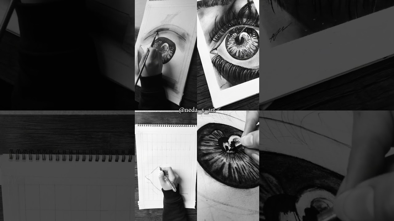 Eyes of mystery #art #drawing #charcoal #eye #shorts