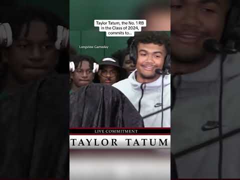 Taylor Tatum, the No. 1 RB in the Class of 2024, commits to Oklahoma 🏈 #shorts