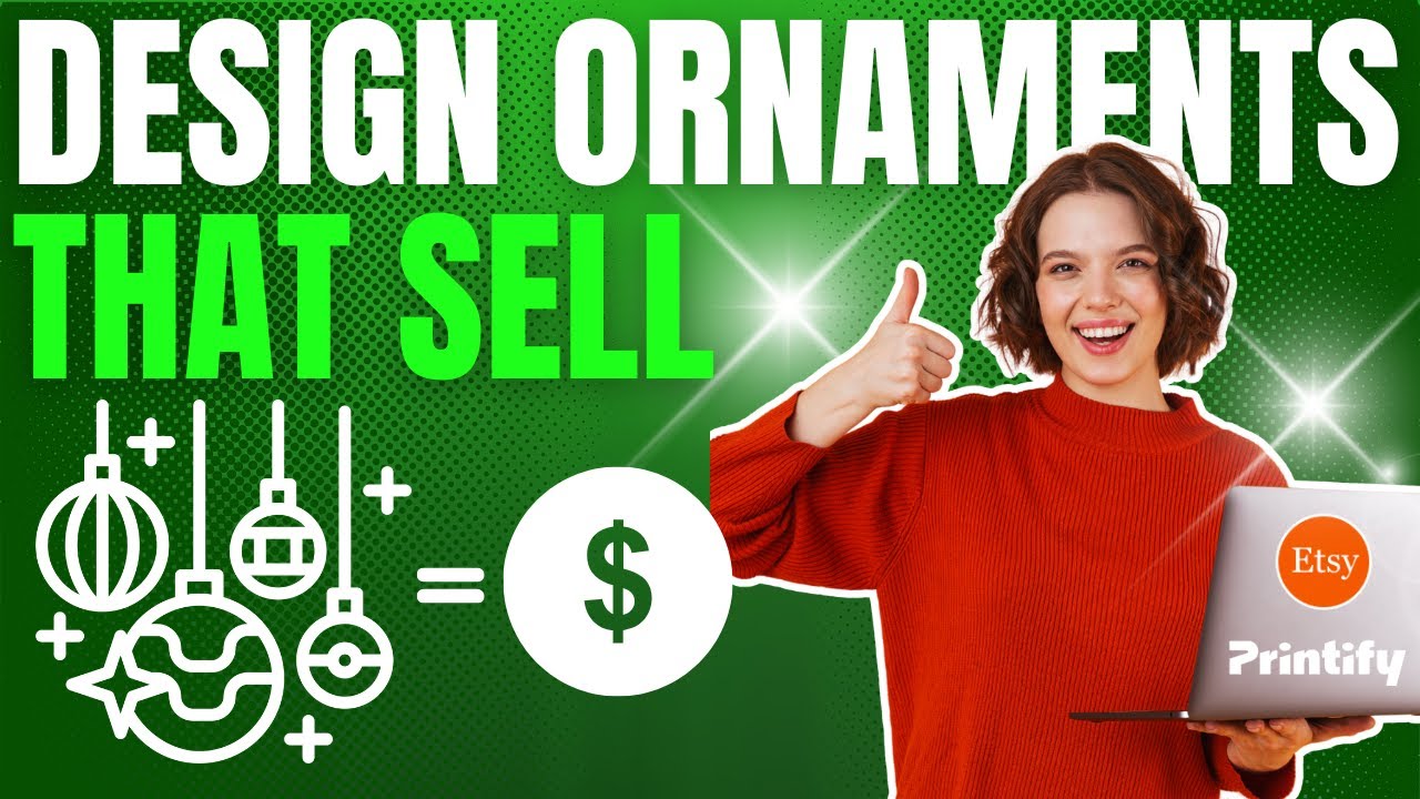 Make Money on Etsy This Christmas 🎄 | Print-on-Demand Ornament Tutorial