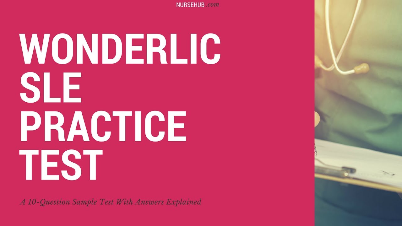 Wonderlic SLE Practice Questions