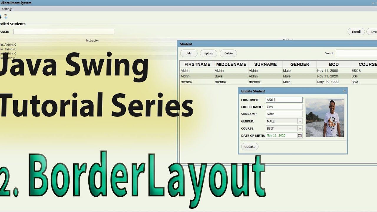 Java Swing Tutorial: 2. Java Swing BorderLayout | Tagalog