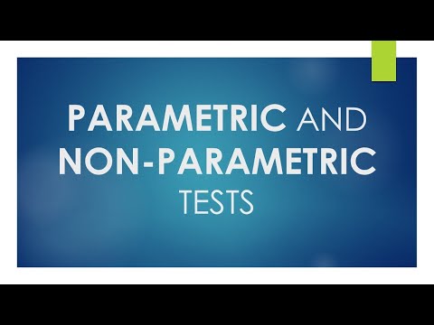 Difference between Parametric and Non Parametric Tests Video Lecture ...