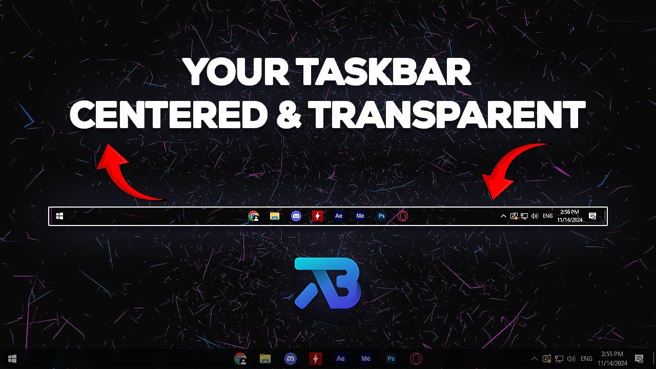Make Your Taskbar Transparent and Centered – Windows 10 and 11
