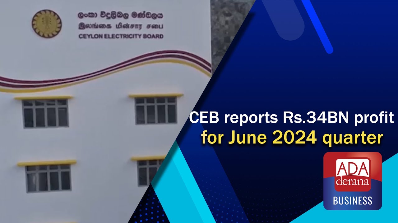 CEB reports Rs.34BN profit for June 2024 quarter