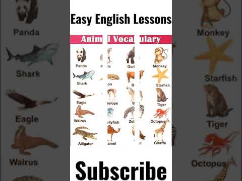 Animal Vocabulary| Aminal Names with pictures #easy_english_lessons #learnenglish #eel