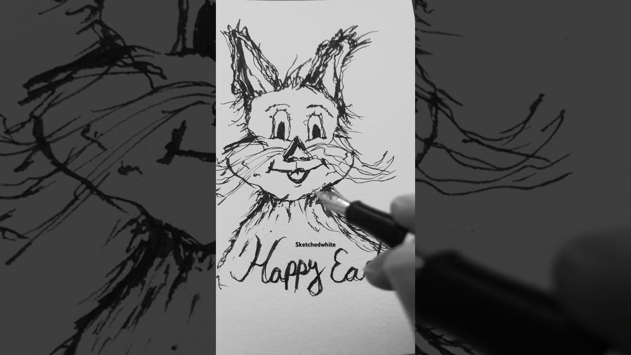 Happy Easter 🐰 🖋️ #sketching #inksketch #happyeaster