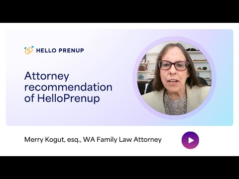 Merry Kogut, esq. Washington Attorney's HelloPrenup Review