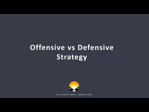 Choosing between offensive or defensive business strategies