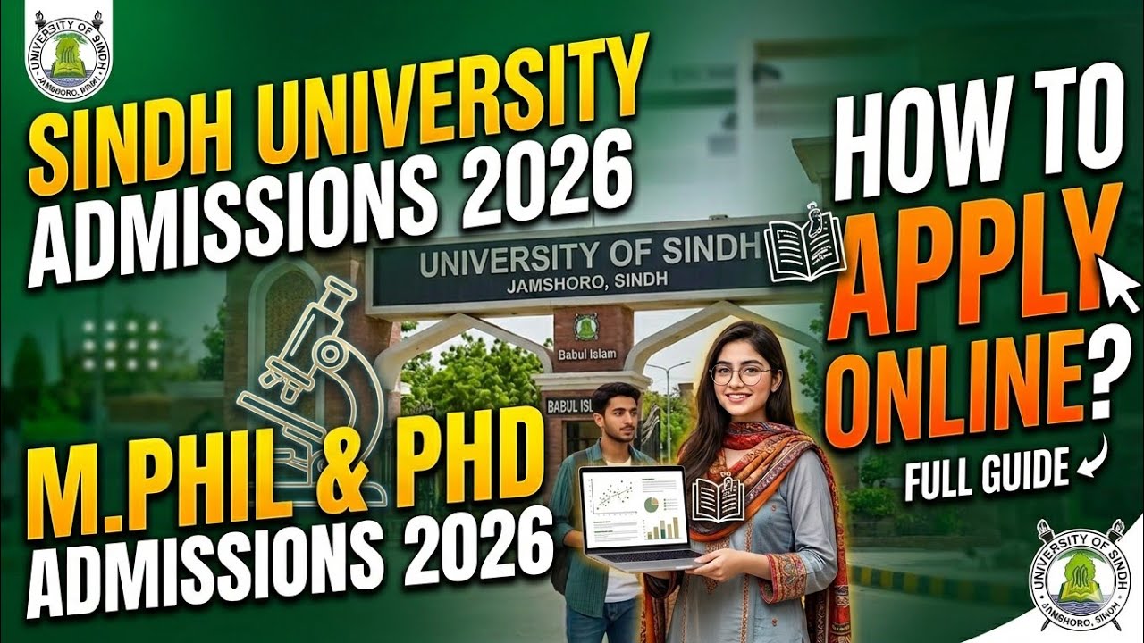 Sindh University M Phil & PHD Admissions 2026 /  How to Apply for Mphil