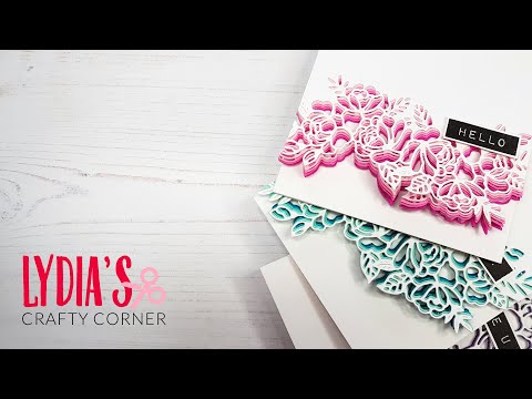 Paper Crafting Tutorial: Adding Color With Stacked Die-Cuts | Lydia's Crafty Corner
