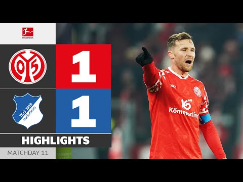 Estadísticas Mainz 05 vs Hoffenheim, Bundesliga Jornada 11