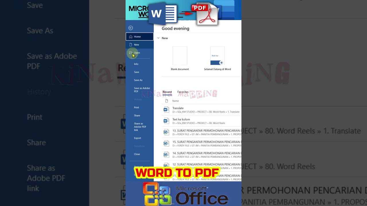 How to convert Word files to PDF #WordToPdf #learnword