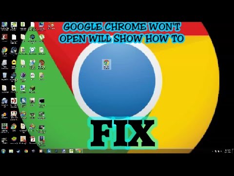 DOUBLE CLICK ON GOOGLE CHROME BUT WON'T OPEN