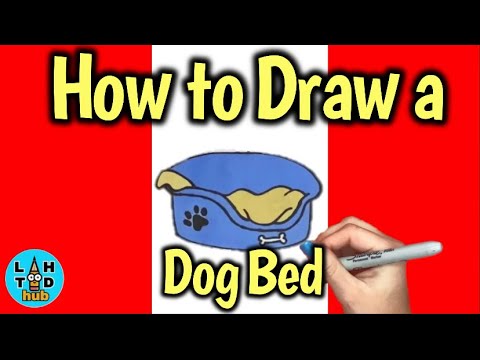 How to Draw a Dog Bed Step by Step – I'm Youtuber – Follow my videos to ...