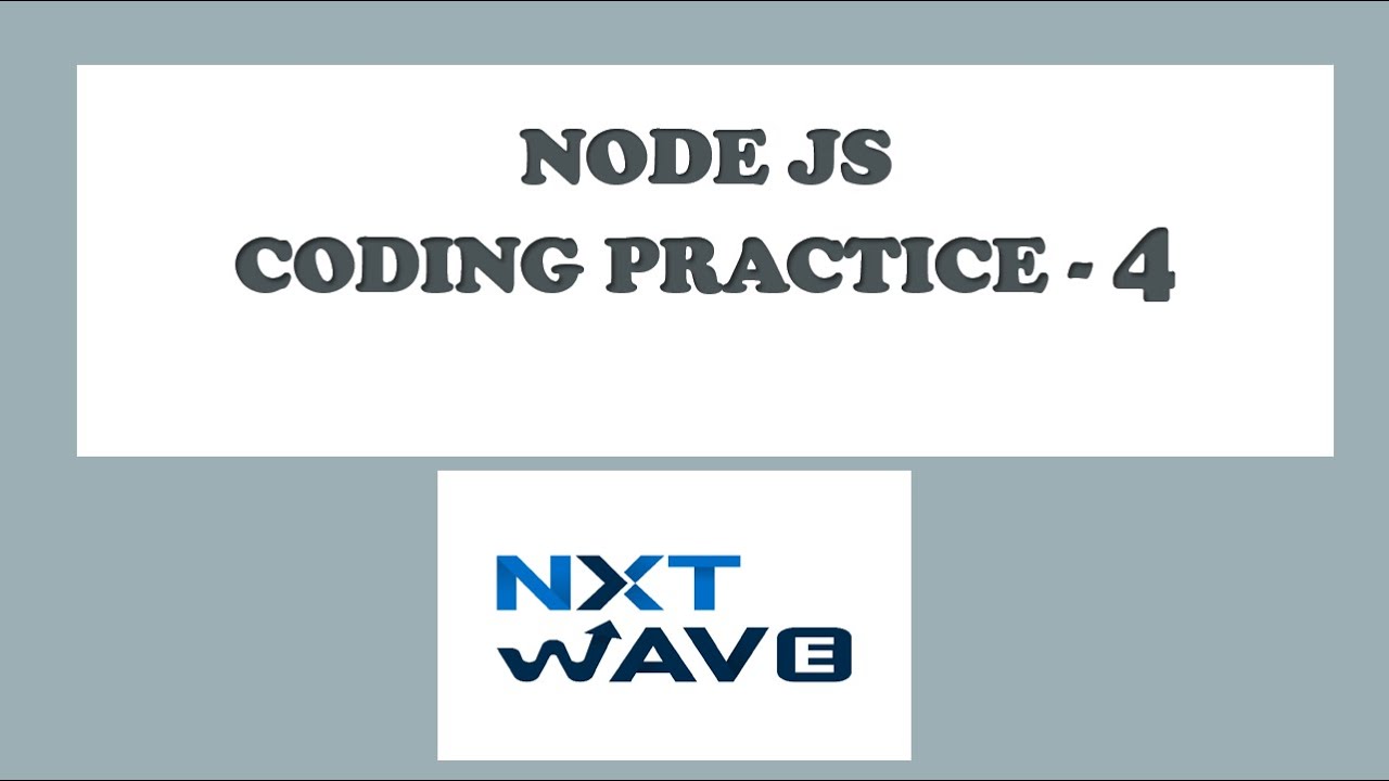 NODE JS |  CODING PRACTICE-4 | NXT WAVE | CCBP | CRICKET TEAM PROBLEM