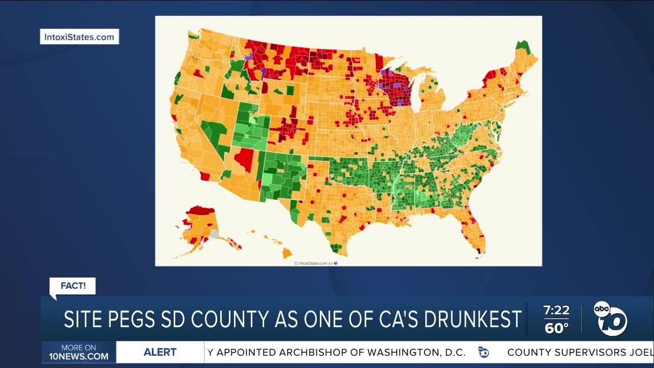 Fact or Fiction: San Diego one of the drunkest counties in the US?