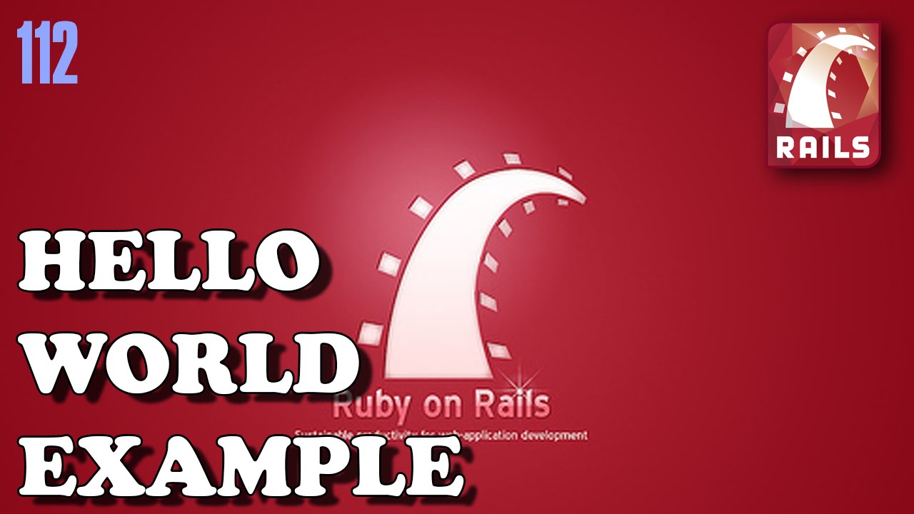 RUBY ON RAILS Hello World example