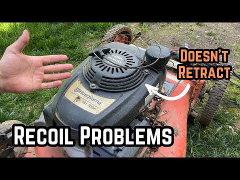 Weak/Broken Starter Recoil Removal, Fix, & Install | Honda GCV160 - Husqvarna HU 700F