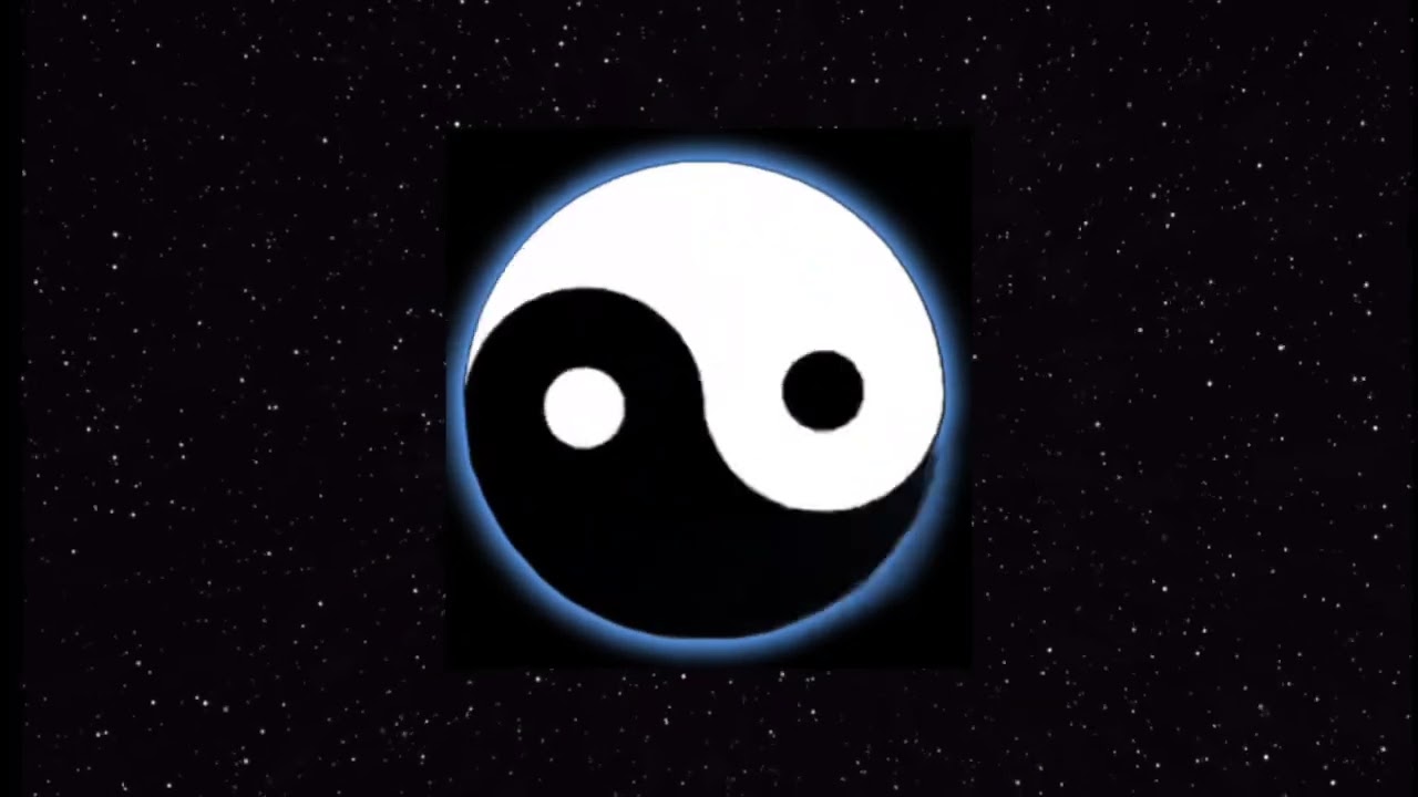 Yin Yang Spinning through space 