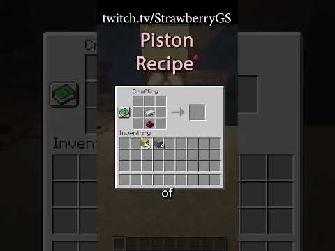 Piston - Short Shorts by StrawberryGS - Minecraft Crafting Recipe